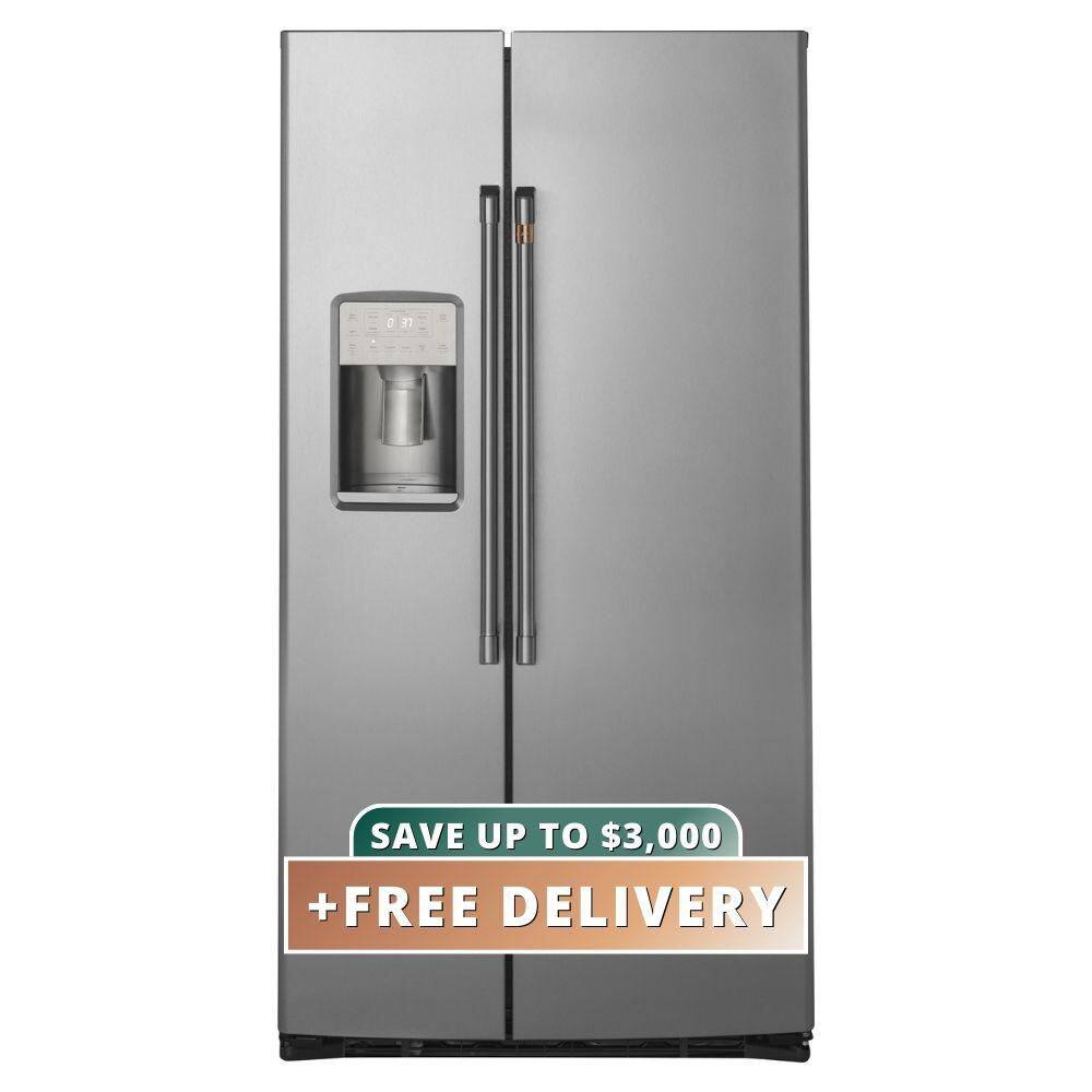 Cafe 21.9 cu. ft. Smart Side by Side Refrigerator with Humidity Control ...