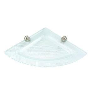 ABOLOS Infinity Striped 7 in. x 7 in. x 5 mm Clear Glass Floating ...