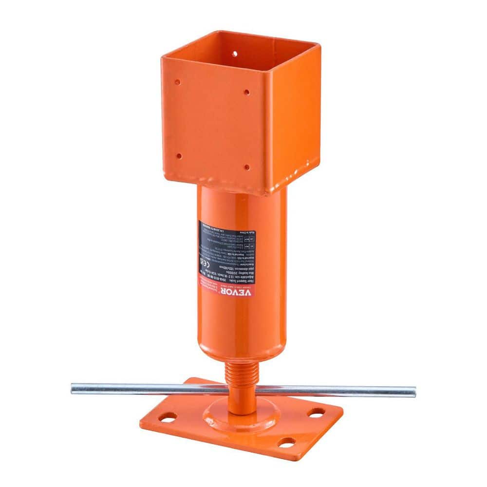 Laybus 4 in. x 4 in. 13.2 in. -18.7 in. Height Range Screw Jack Post ...