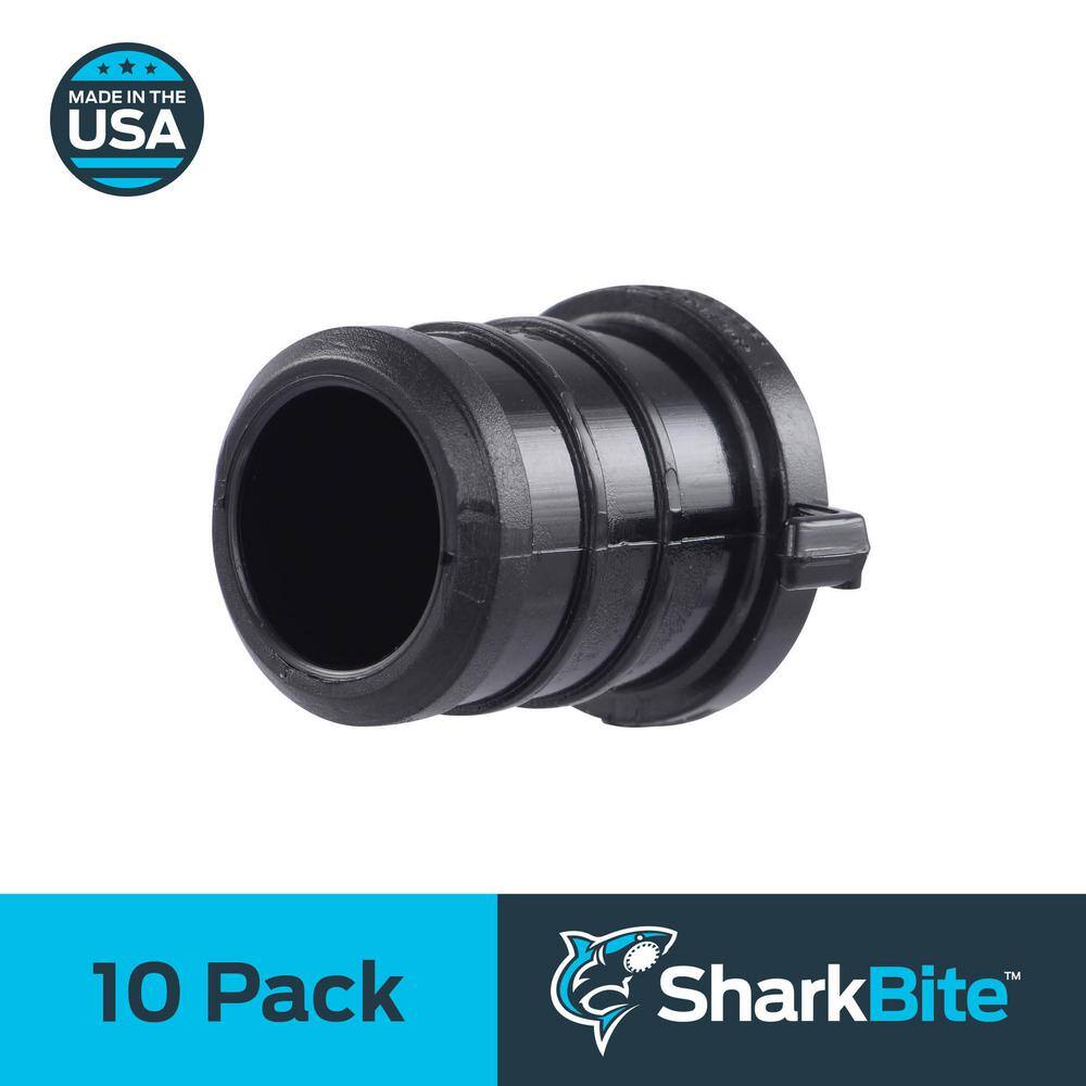 SharkBite 3/4 in. PEX Barb Plastic Plug Fitting (10-Pack) UP518A10 ...
