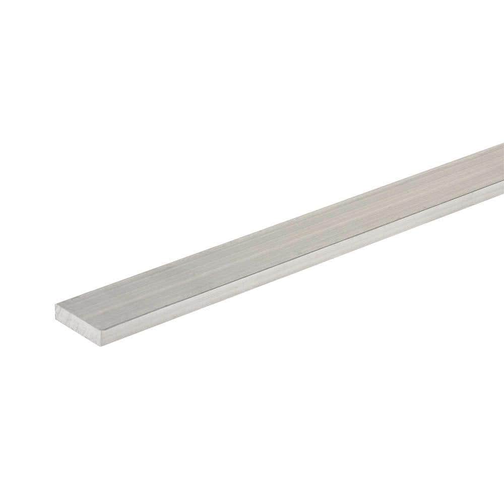 Everbilt 1 in. x 8 ft. - 1/4 in. Thick Aluminum Flat Bar 6267 - The ...