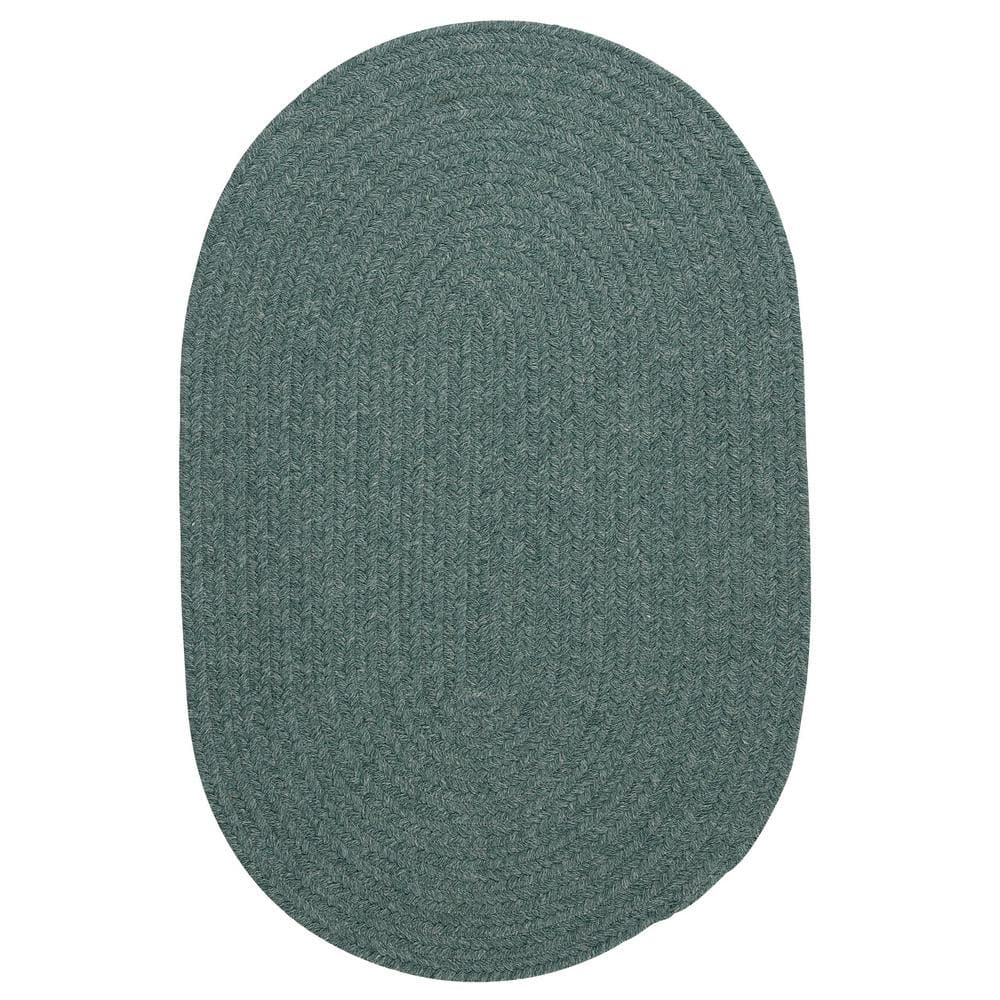 Home Decorators Collection Edward Teal 8 ft. x 8 ft. Braided Round Area ...