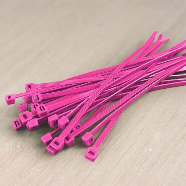 8 in. Standard 50 lbs. Tensile Strength UL 21S Rated Cable Zip Ties 500 ...