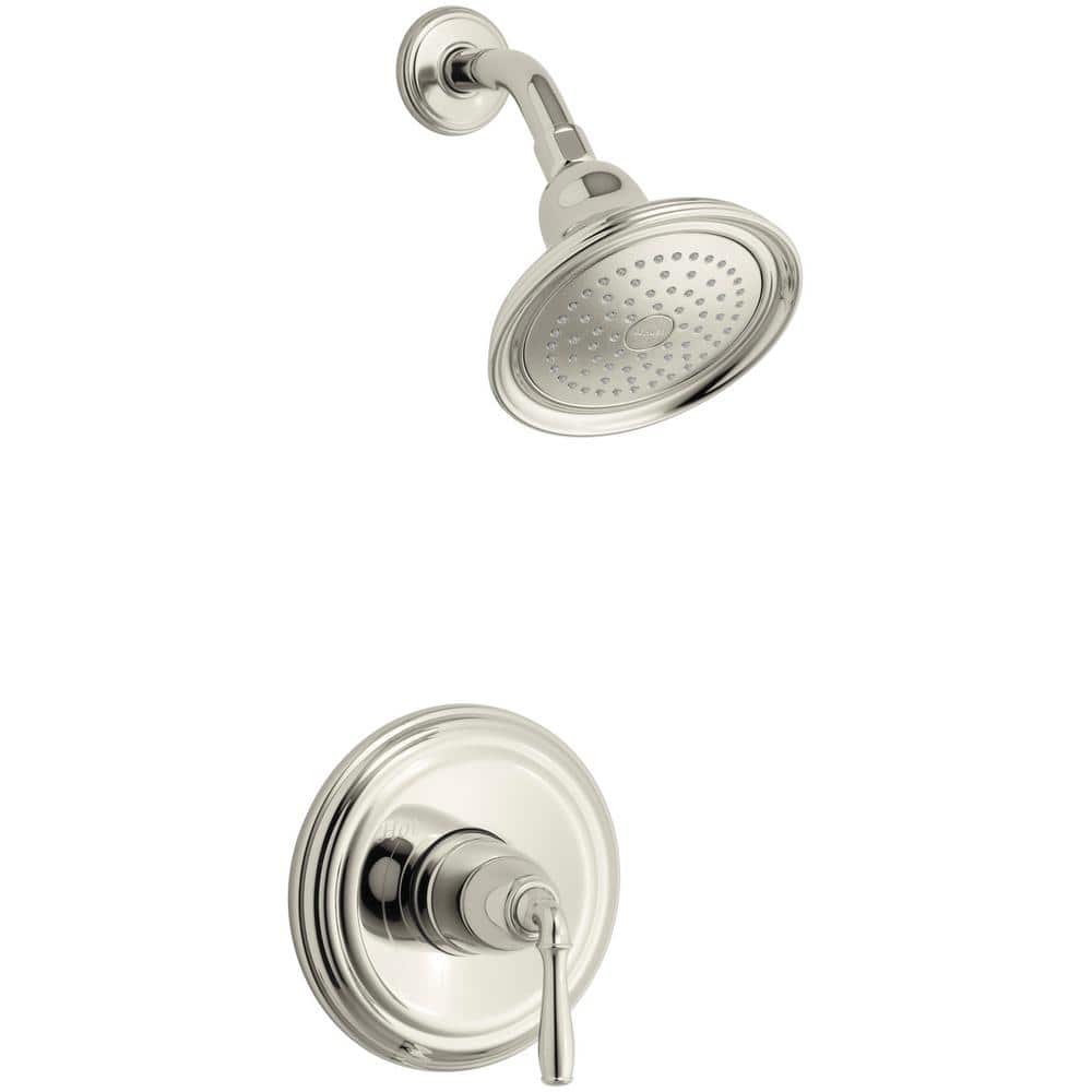 KOHLER Devonshire 1-Handle Wall-Mount Shower Valve Trim Kit in Polished ...
