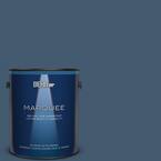 BEHR MARQUEE 1 gal. #S500-7 Infinite Deep Sea One-Coat Hide Satin ...
