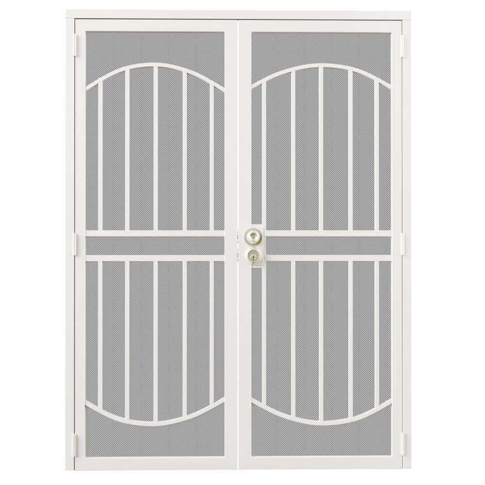 ARK DESIGN 64 in. x 80 in. Universal/Reversible Hinging White Surface ...