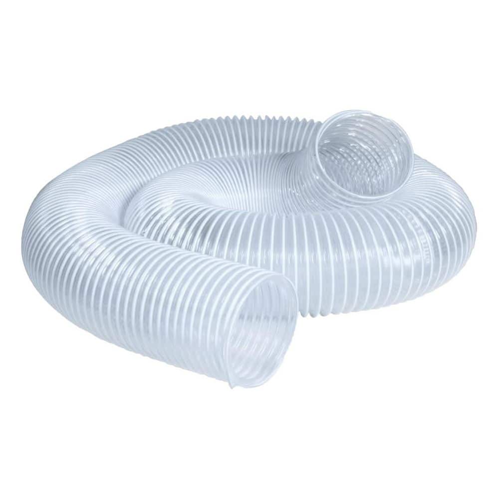 ‎POWERTEC PVC Dust Collection Hose (4 in. x 20 ft.) Flexible Clear View ...