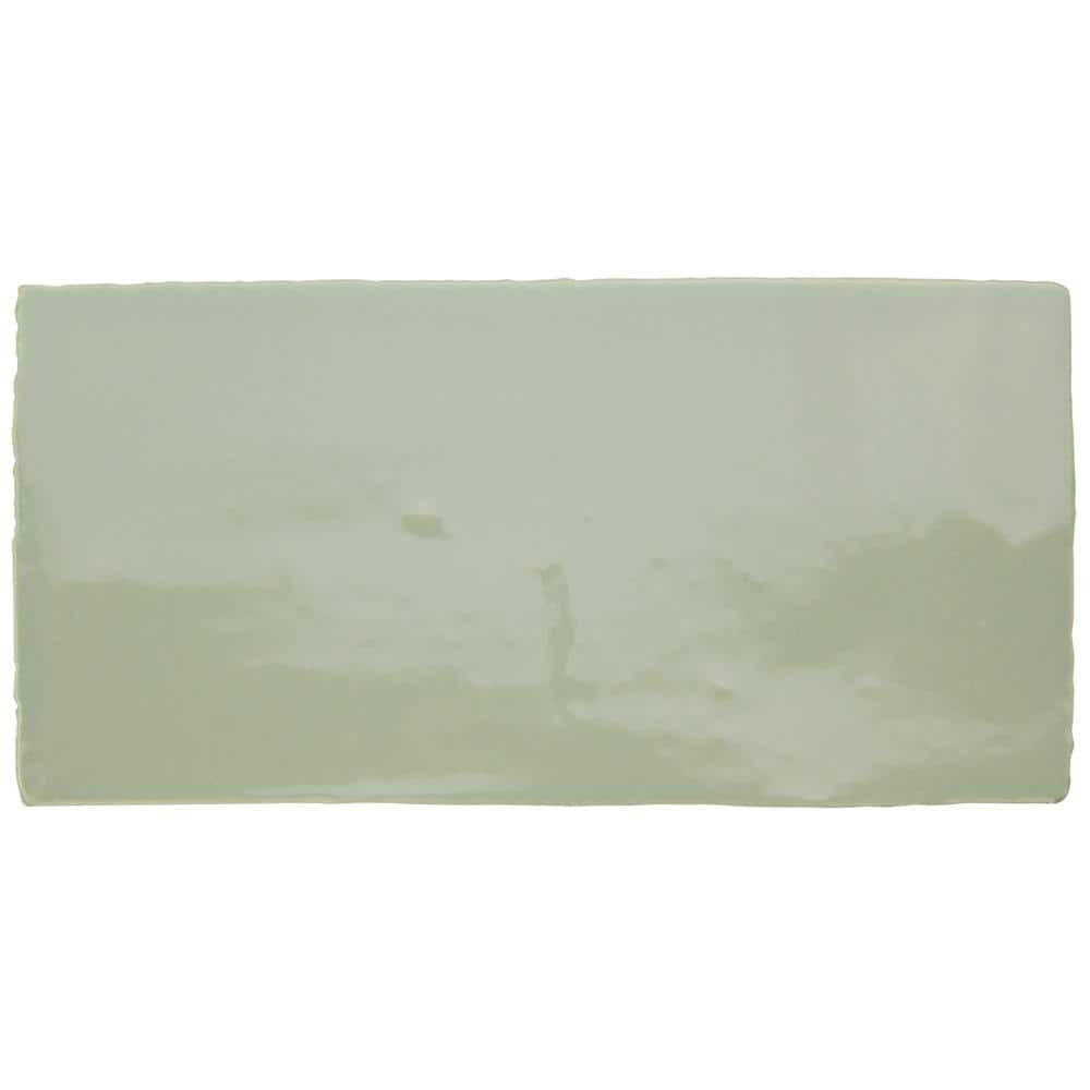 Merola Tile Chester Sage 3 in. x 6 in. Ceramic Wall Take Home Tile ...