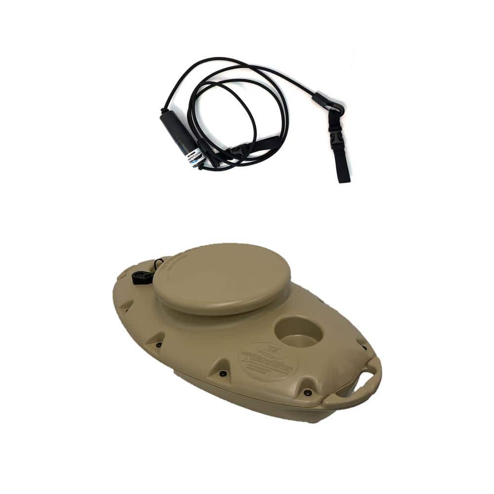 CreekKooler 15 qt. Floating Beverage Portable Pup Cooler with 8 ft. Tow ...