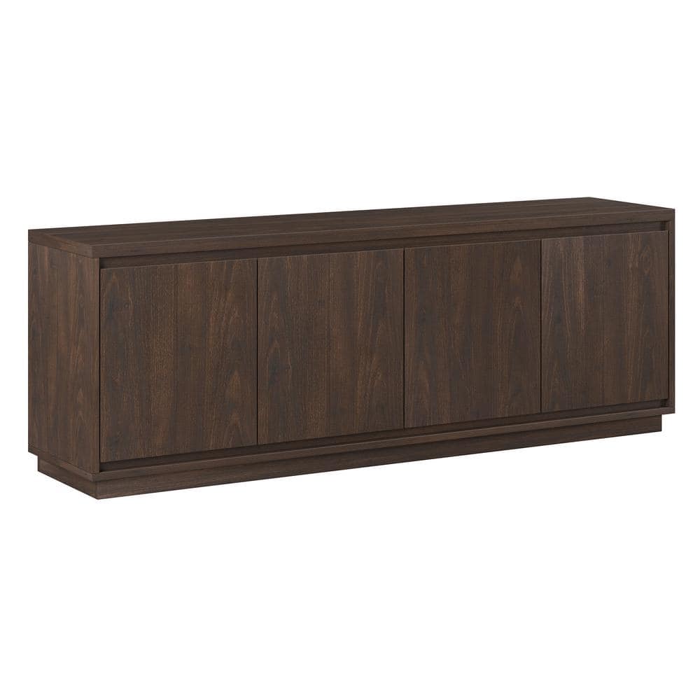 Meyer&Cross Presque 68 in. Alder Brown TV Stand Fits TV's up to 75 in ...