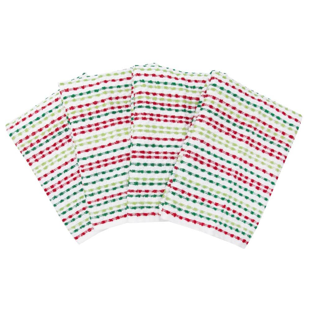 RITZ Holiday Multicolor Pebble Cotton Terry Bar Mop Kitchen Towel Set ...