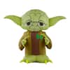 Star Wars 3 ft. Inflatable Yoda with Holly Berry 118736 - The Home Depot