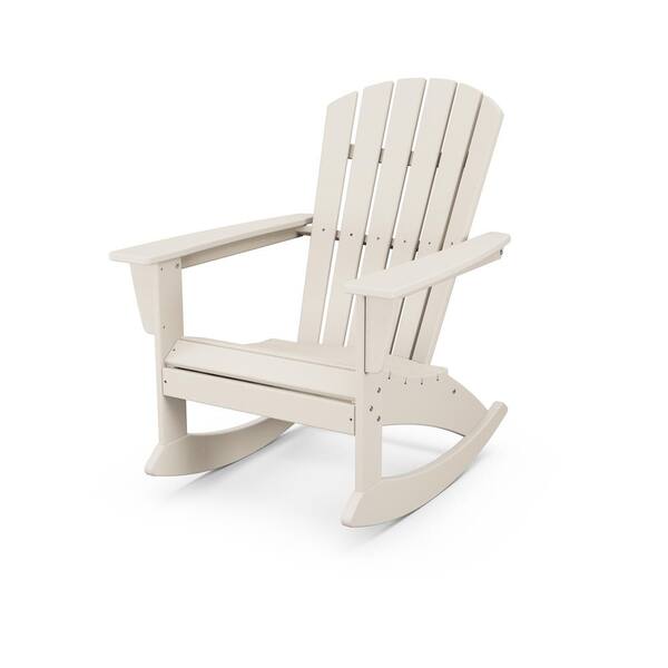POLYWOOD Grant Park Plastic Patio Adirondack Outdoor Rocking Chair ...