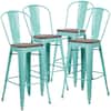 Carnegy Avenue 46 in. Mint Green Bar Stool (Set of 4) CGA-ET-250699-MI ...