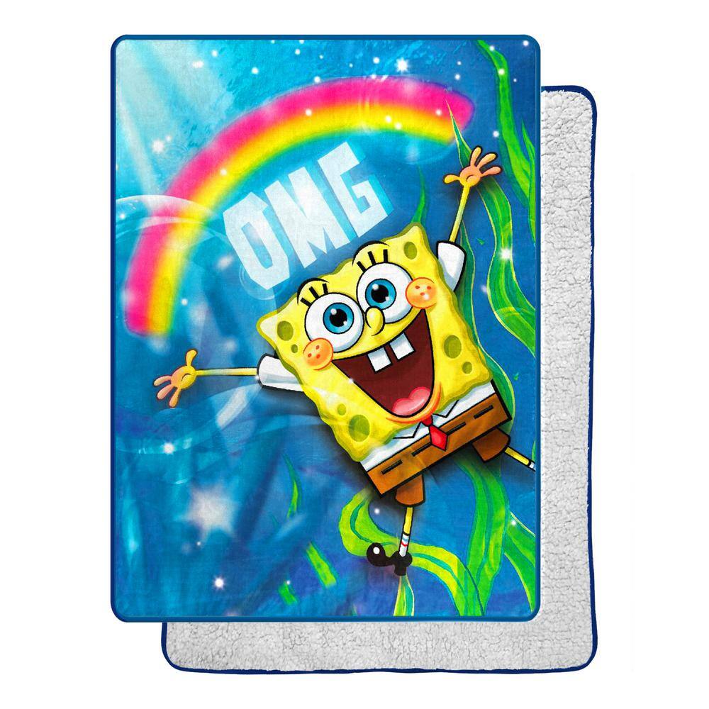 THE NORTHWEST GROUP SpongeBob, OMG Oversized Silk Touch Sherpa Throw ...
