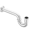 Novatto Decorative 1.25 in. Solid Brass U-Shape P- Trap in Chrome PTRAP ...