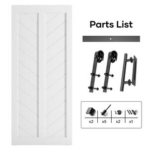 easelife 32 in. x 84 in. V-Shape Solid MDF Panel White Finished ...