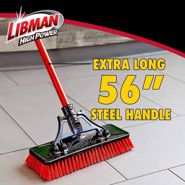 Libman 13.5 in. High Power Extra-Large Heavy-Duty Floor Scrub Brush ...