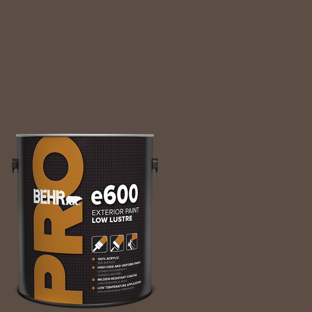 BEHR PRO 1 gal. #HDC-FL15-05 Warm Pumpernickel Low Luster Exterior ...