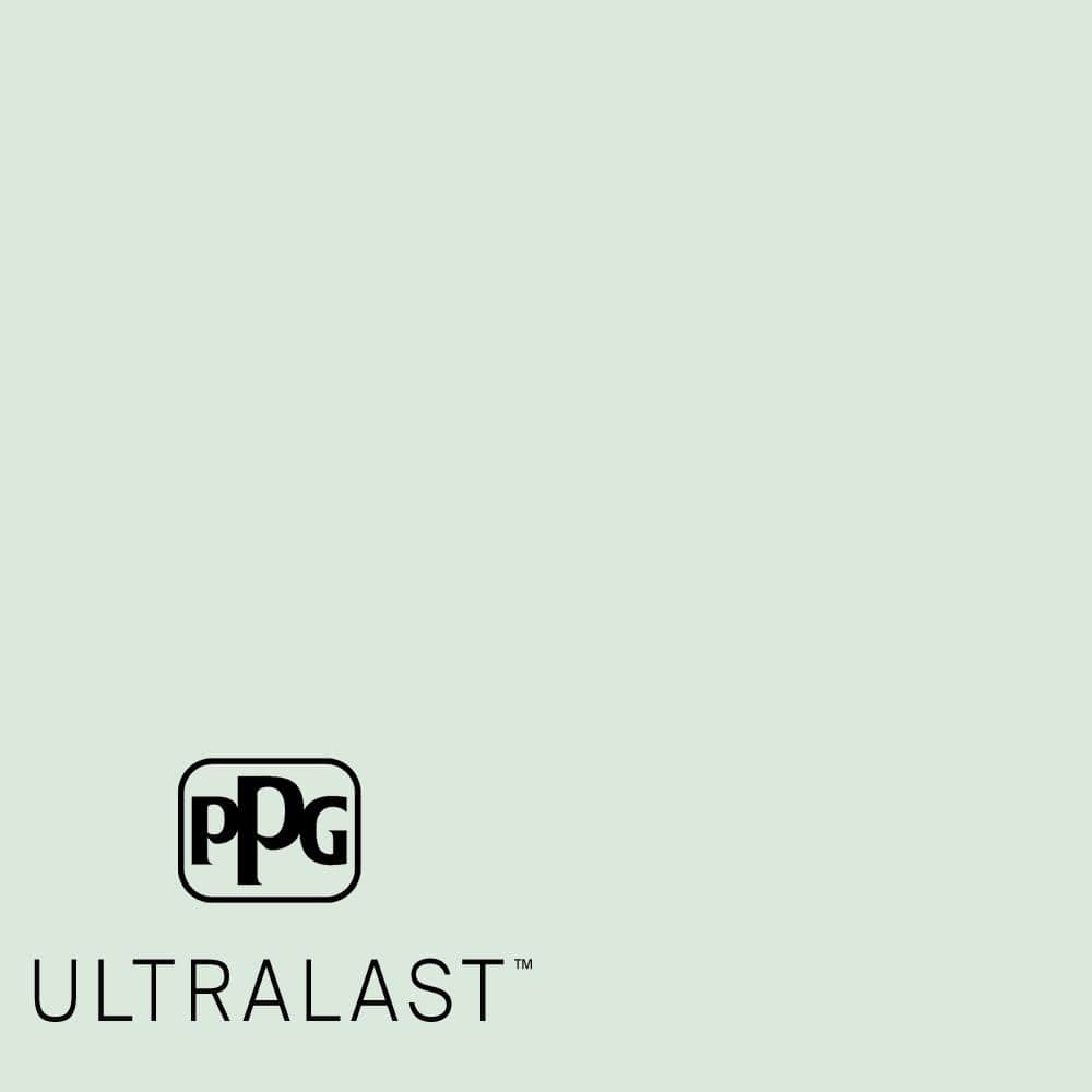 PPG UltraLast 1 qt. PPG1226-1 Tint Of Green Matte Interior Paint and ...