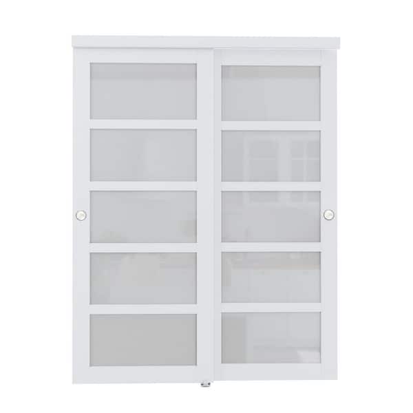 Reviews for ARK DESIGN 60 in. x 80 in. Solid Core 1-Lite Mirror White ...
