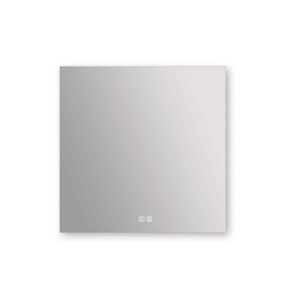 HOMLUX 36 in. W x 36 in. H Square Frameless LED Light with 3 Color and ...
