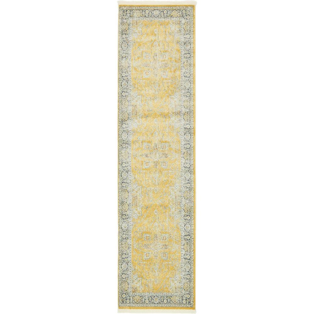 Unique Loom Baracoa Prado Yellow 2' 7 x 10' 0 Runner Rug 3139597 - The ...