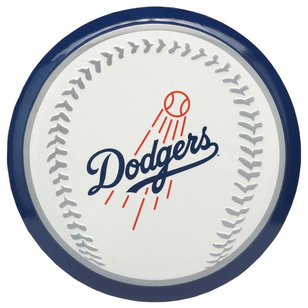 Open Road Brands Los Angeles Dodgers Round Baseball Metal Sign 90183823 ...