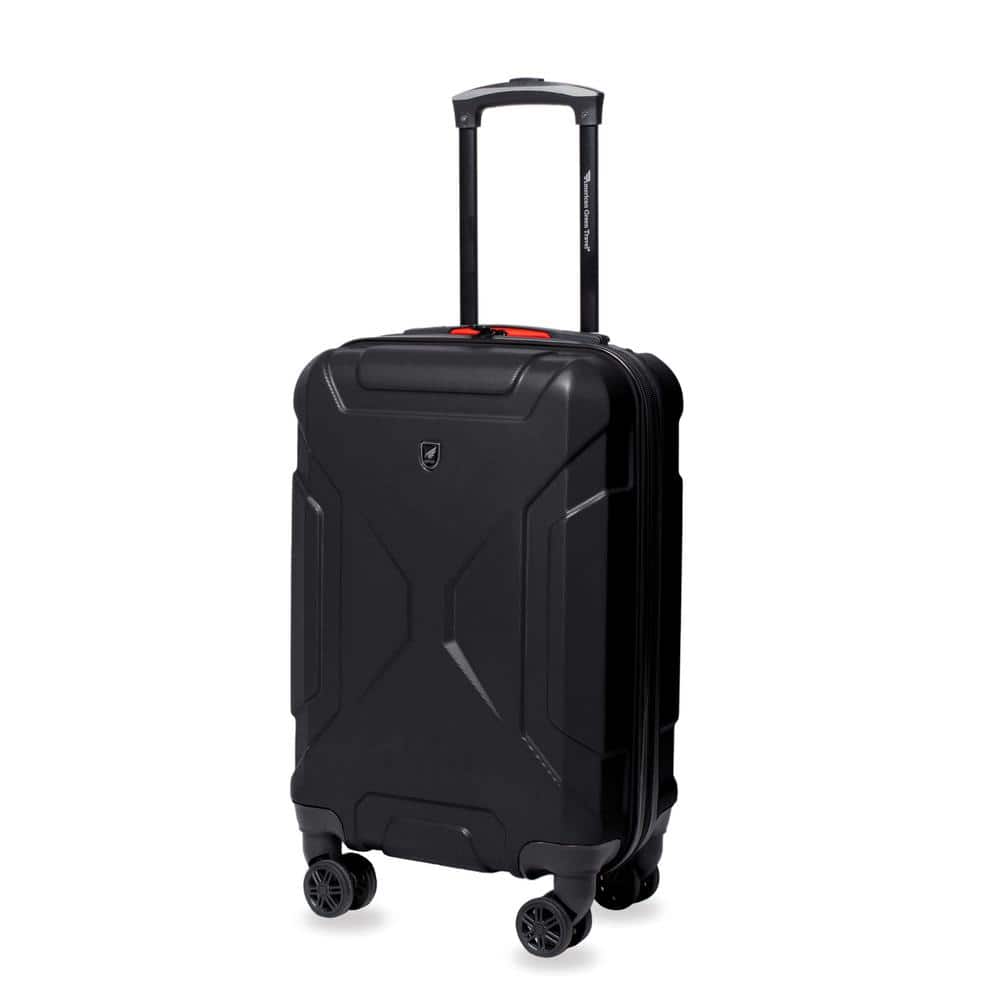 American Green Travel Vailor 20 in. Black Carry On Expandable Hardside ...