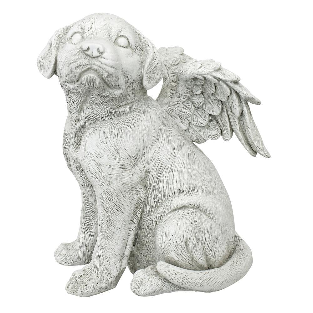 Design Toscano 10 in. H Large Loving Friend Memorial Pet Dog Statue ...