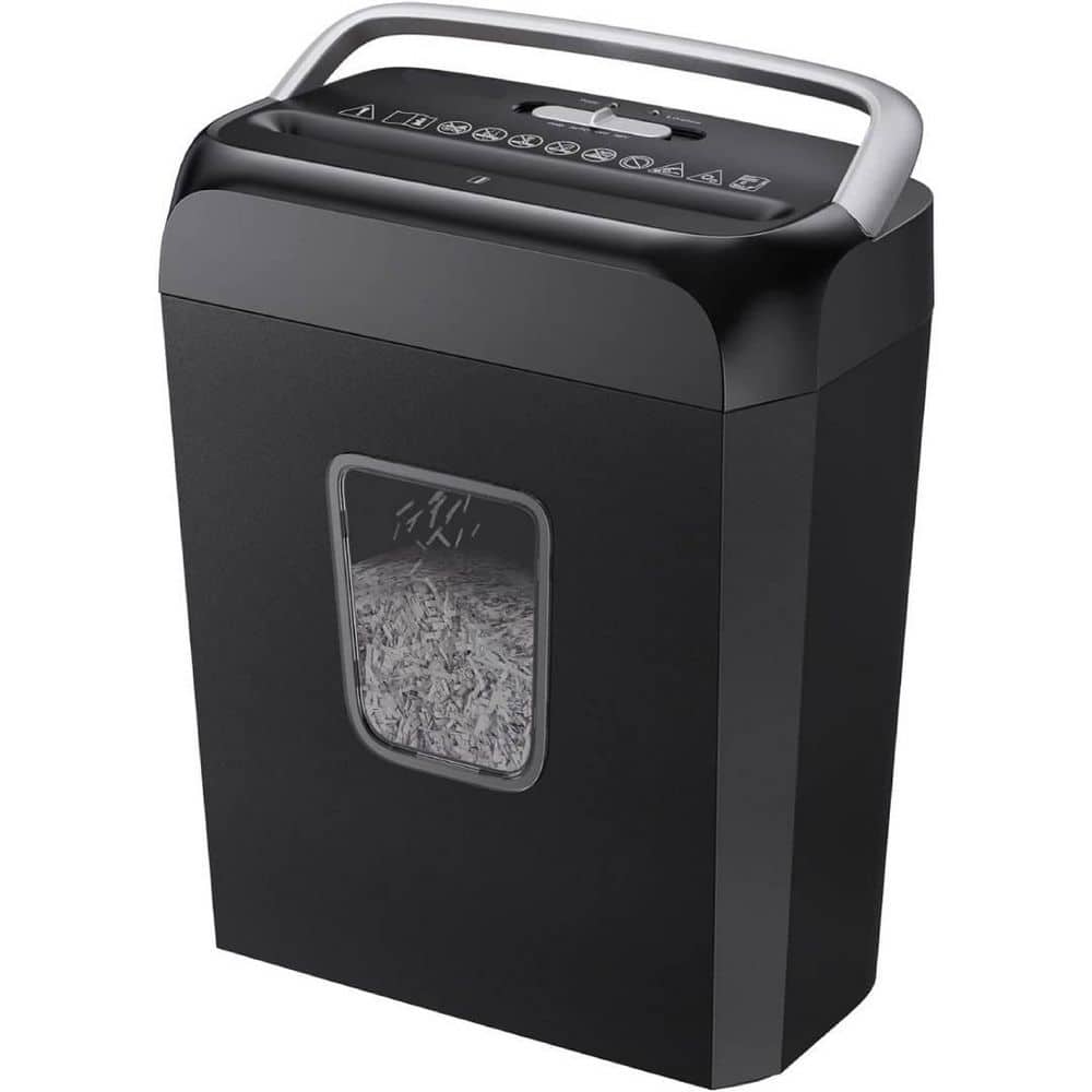 Yichuhaoxi Paper Shredder for Home Use, 6 Sheet Crosscut Paper Credit ...