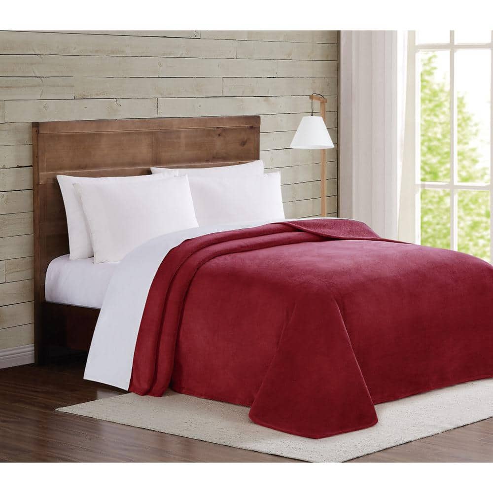 Truly Soft Cabernet Velvet Plush Twin XL Blanket BK3167CATX-4500 - The ...