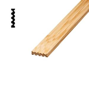 Woodgrain Millwork WM 937 7/16 in. x 1-1/4 in. x 84 in. Solid Pine Stop ...