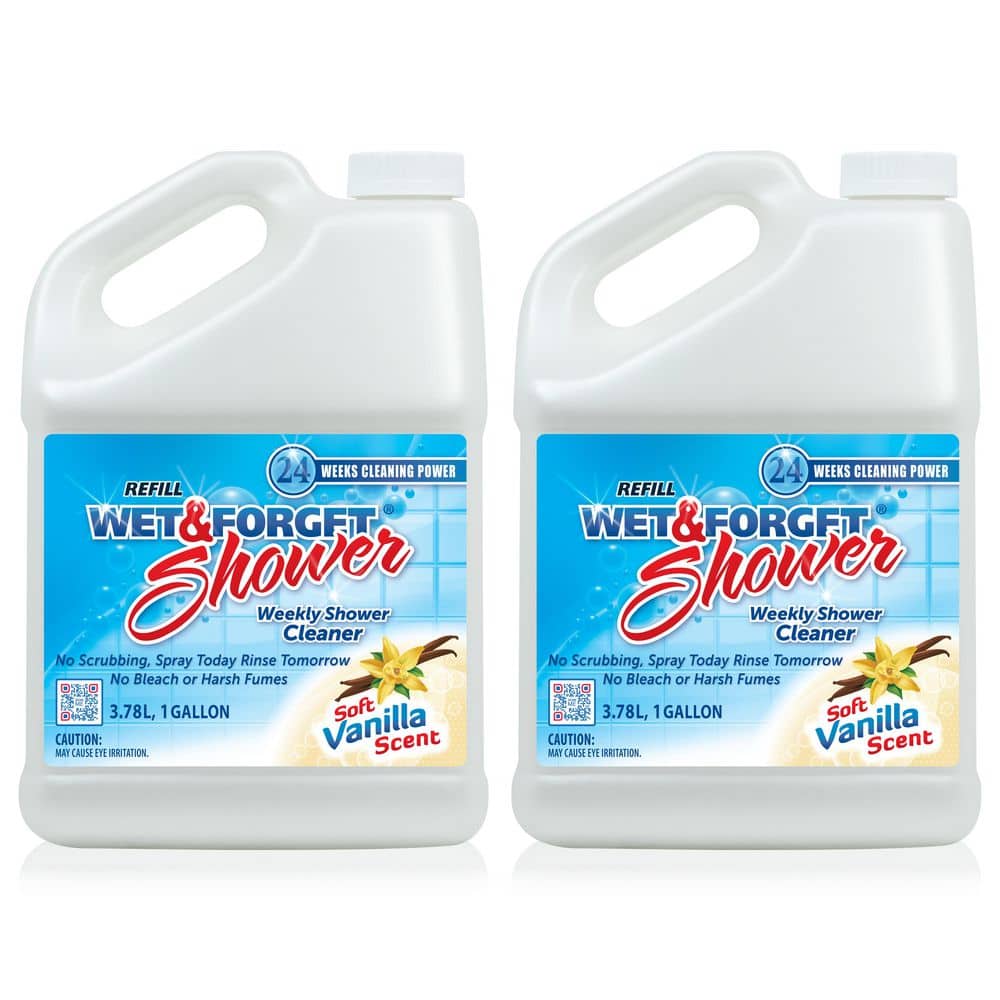 Wet and Forget 1 Gal. Shower Spray Refill (Vanilla Scent) (2-Pack ...