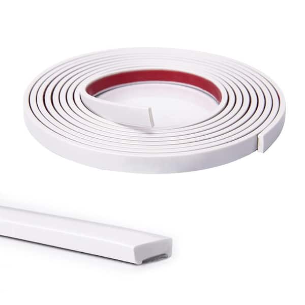 Wellco 0.39 in. x 0.1 in. x 197 in. Flexible PVC Panel Moulding Trim ...