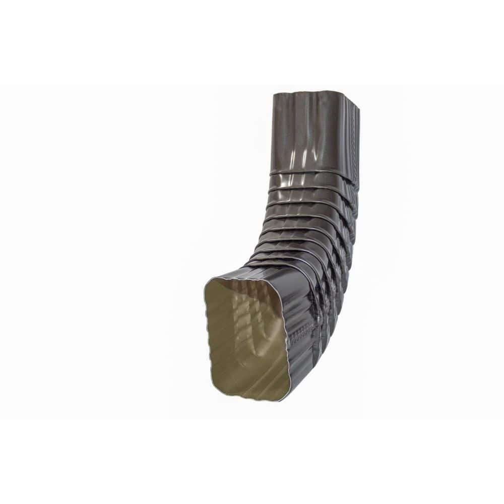 Spectra Pro Select 2 in. x 3 in. Bronze Aluminum Downspout B Elbow ...
