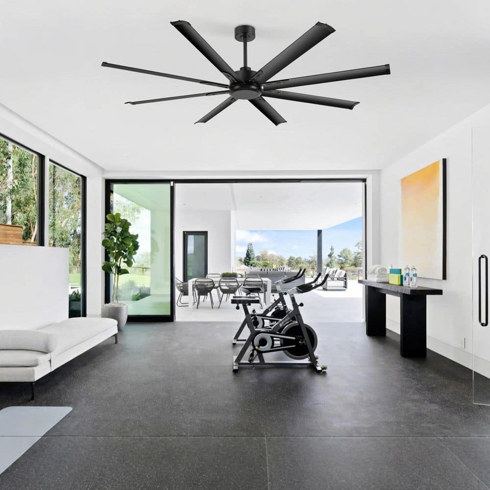 Reviews for Breezary Oscar 72 in. Black Industrial Windmill Ceiling Fan ...