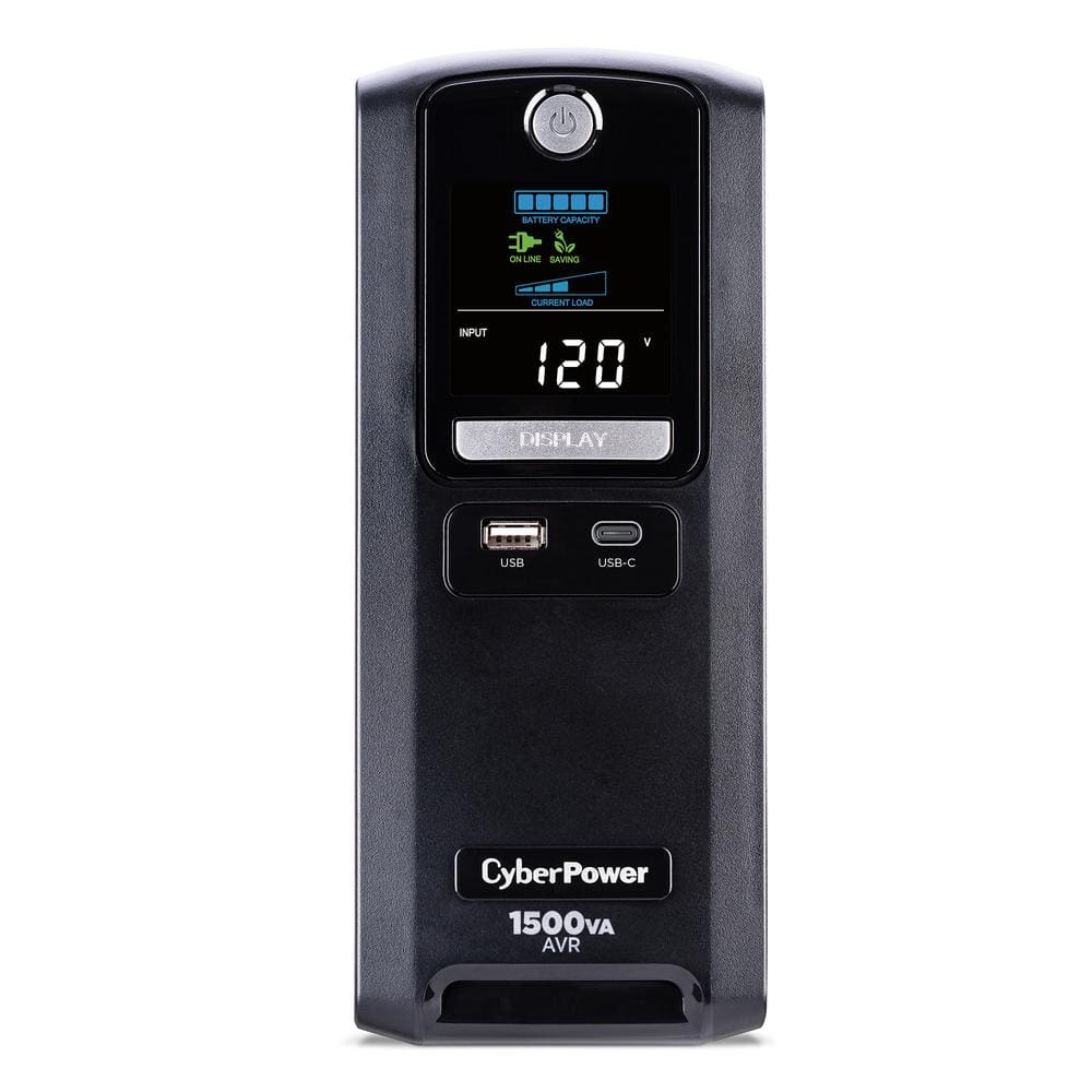 CyberPower 1500VA 10-Outlet UPS RJ45 COAX USB Charging LX1500GU3 - The ...