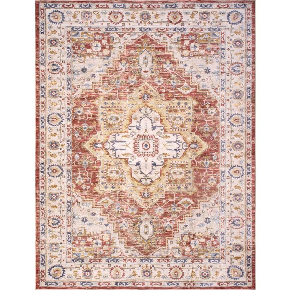 Pasargad Home Heritage Rust 8 ft. x 10 ft. Oriental Area Rug pfh-02R ...