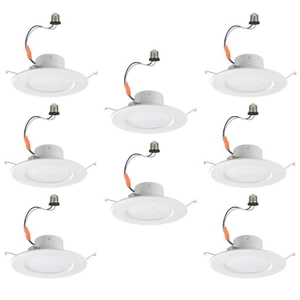 Commercial Electric 4 in. SMART Integrated LED Recessed Light Trim ...