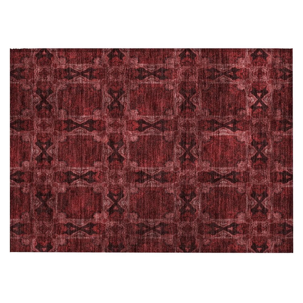 Addison Rugs Chantille ACN564 Burgundy 1 ft. 8 in. x 2 ft. 6 in ...