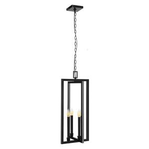 A TOUCH OF DESIGN Worthington 4-Light Black Lantern-Style Pendant ...