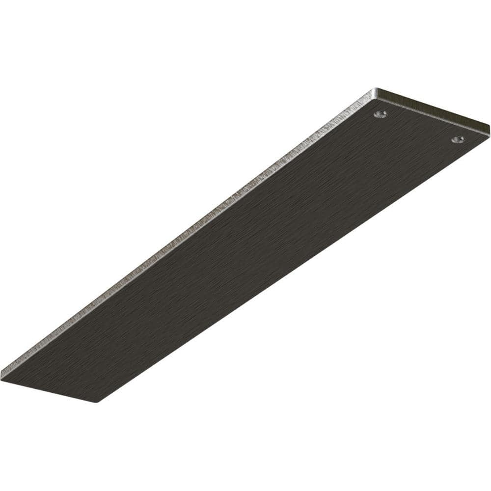 Ekena Millwork 18 in. x 3 in. x 1/4 in. Stainless Steel Unfinished ...