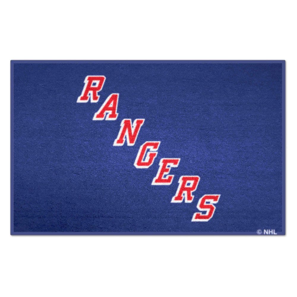 FANMATS New York Rangers Starter Mat Accent Rug - 19in. x 30in. 38637 ...