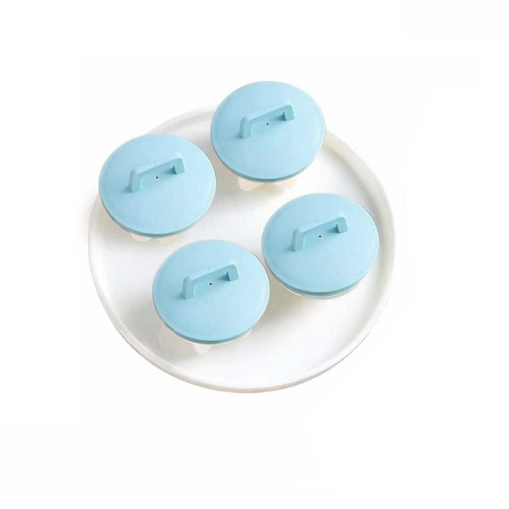 Polyethylene Egg Poacher Cups 4 Piece Poached Egg Cooker with Lid and ...