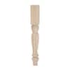 Waddell Country French Table Leg with Chamfer - 15 in. H x 2.25 in. Dia ...