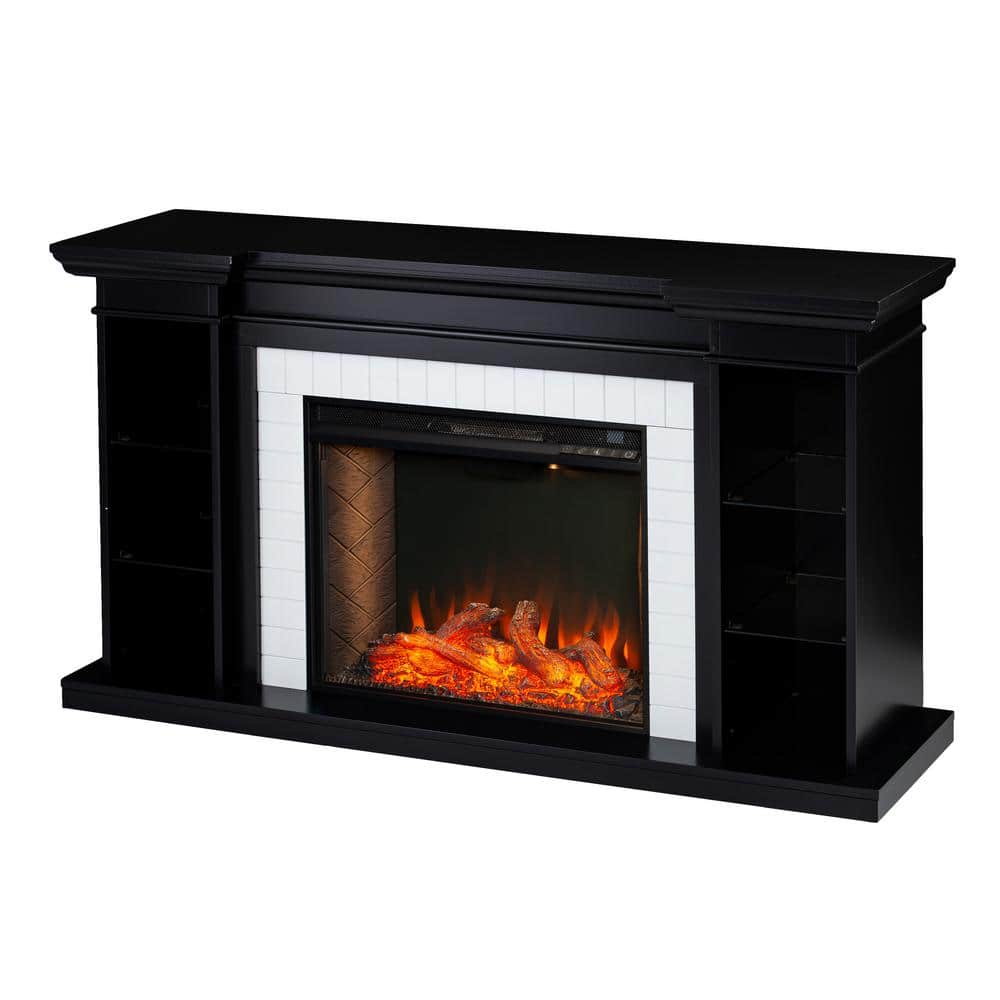 SEI FURNITURE Henstinger 54.75 in Freestanding Wooden Smart Electric ...