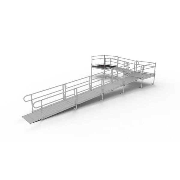 Reviews for EZ-ACCESS PATHWAY 30 ft. L-Shaped Aluminum Wheelchair Ramp ...