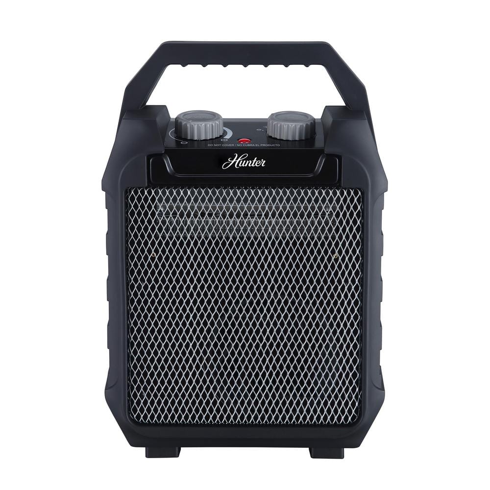 Hunter 1,500-Watt 5,118 BTUs Electric Recirculating Utility Fan Heater ...