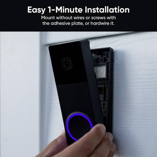 Wyze Wireless Duo Cam Video Doorbell, Battery Powered, 2K Full HD Video ...
